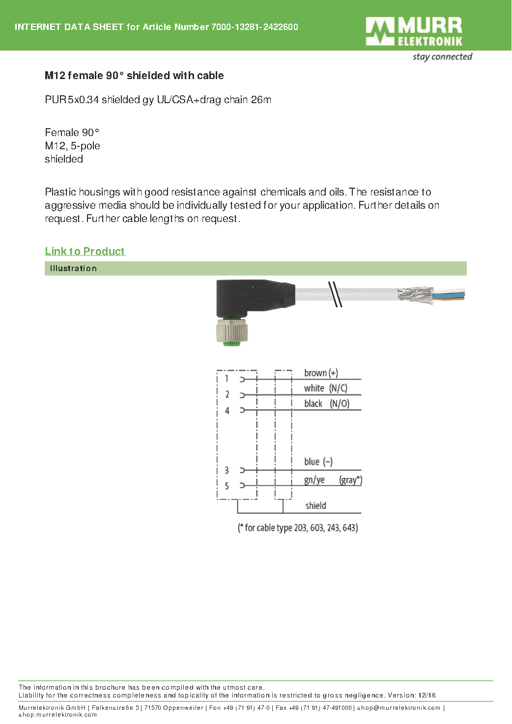 MURR连接器7000-13281-242200